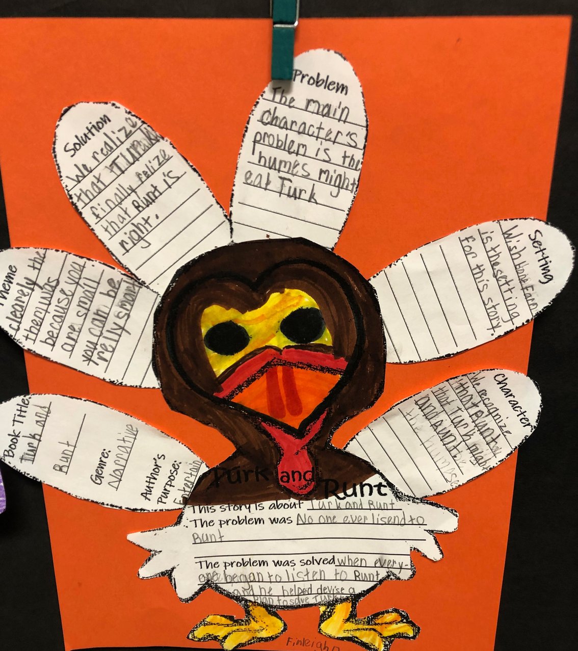 Turk and Runt Grades 2-4 Story Elements Lesson