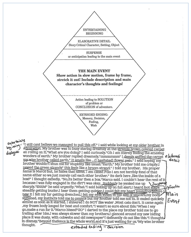 Narrative Extension Task Sample- Grade 4